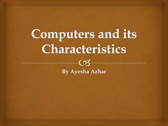 History of Computer | PPT | Computing | Technology & Computing