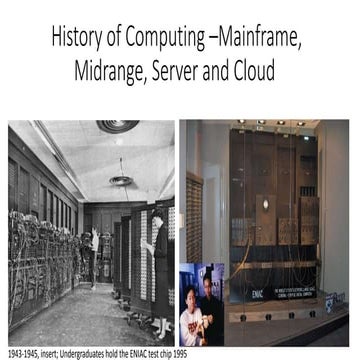 History of computing mainframe midrange server and Cloud | PPTX