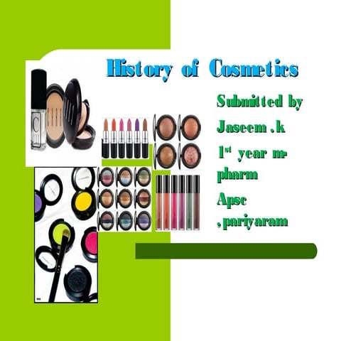 History of cosmetics | PPT