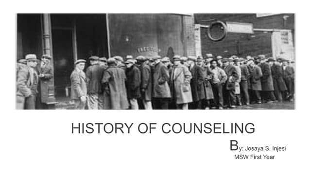 History of Counseling Timeline | PDF