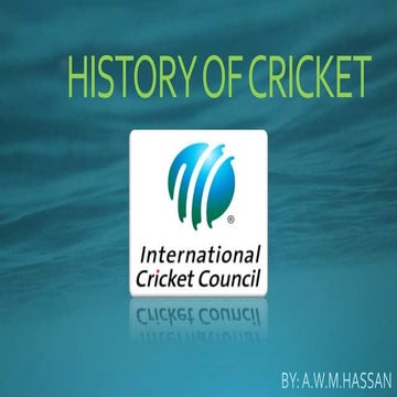 History of cricket | PPT