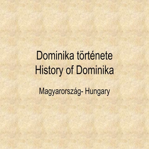 History of Dominika | PPT
