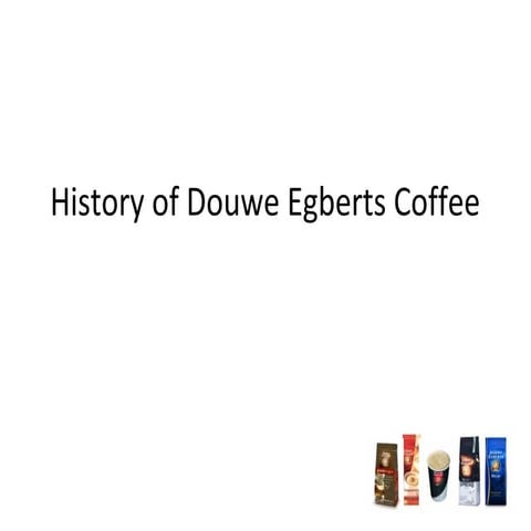 History of douwe egberts coffee | ODP