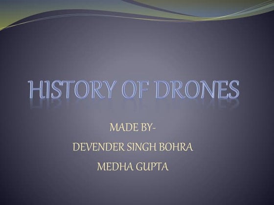 1. Introduction to drones | PPT