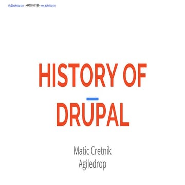 History of Drupal | PPTX