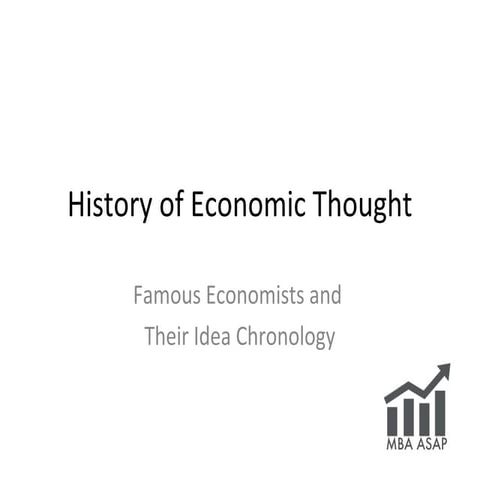 History of Economic Thought | PPT