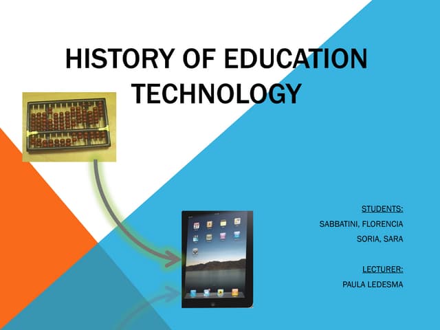 Evolution of educational technology | PPT