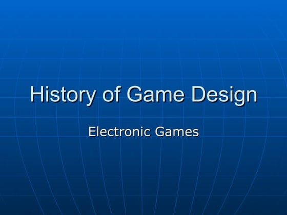 History Of Video Games | PPT