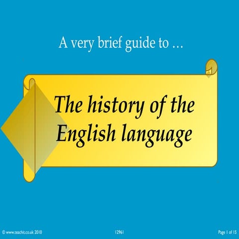 History of English Language | PPT
