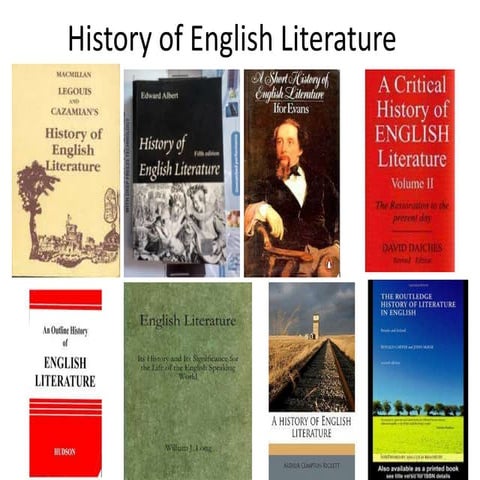 History of english literature | PPTX