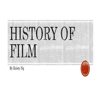 History of film | PPT