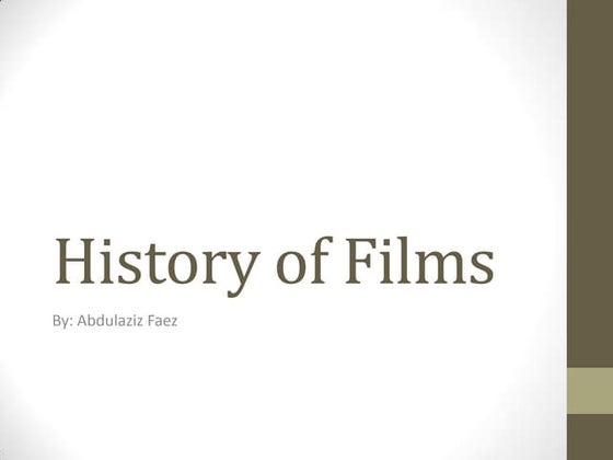 History of film | PPT