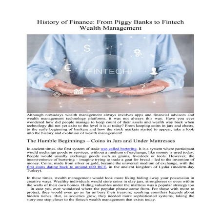 History of Finance From Piggy Banks to Fintech Wealth Management.pdf