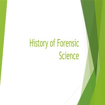 Introduction to Forensic Science | PPT