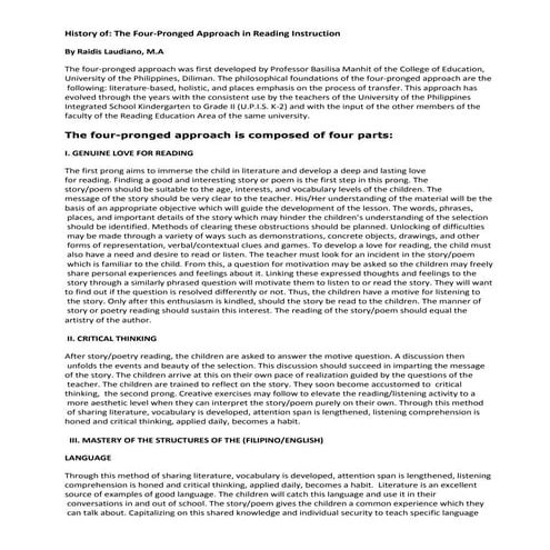 History of four pronged approach | DOCX