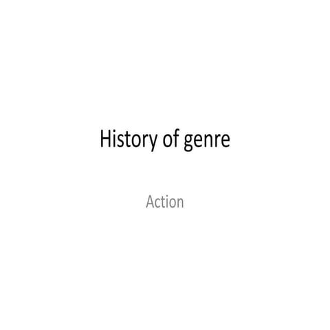 History of Action Films | PPTX