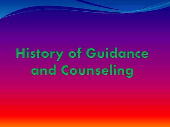History of Counseling Timeline | PDF | Mental Health | Diseases and ...