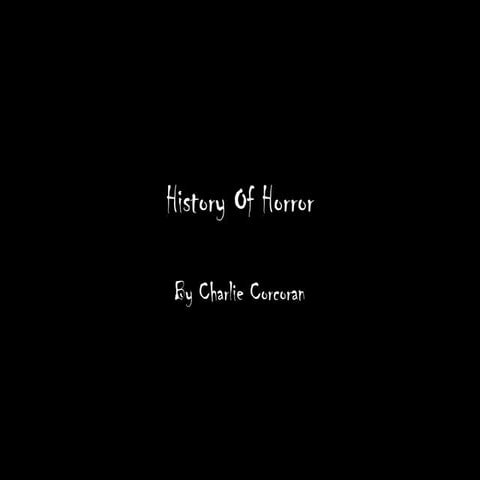 History of horror | PPTX