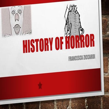History of horror | PPT