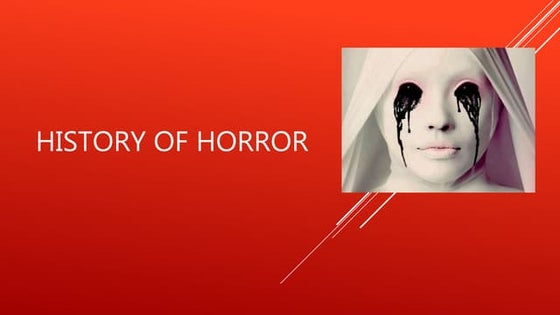 History of Horror Character | PDF