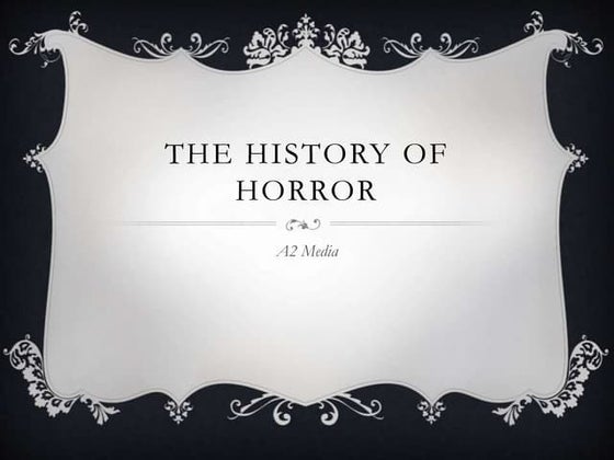 What is horror | PPTX