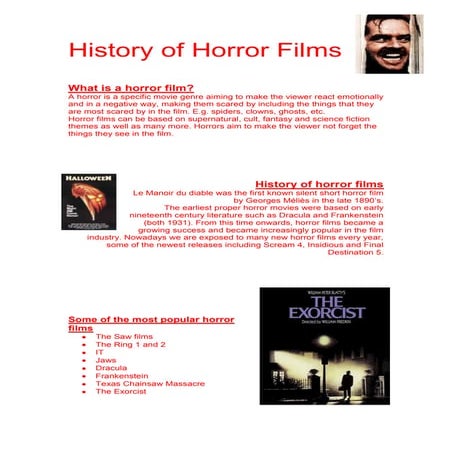 Supernatural horror genre | PPTX