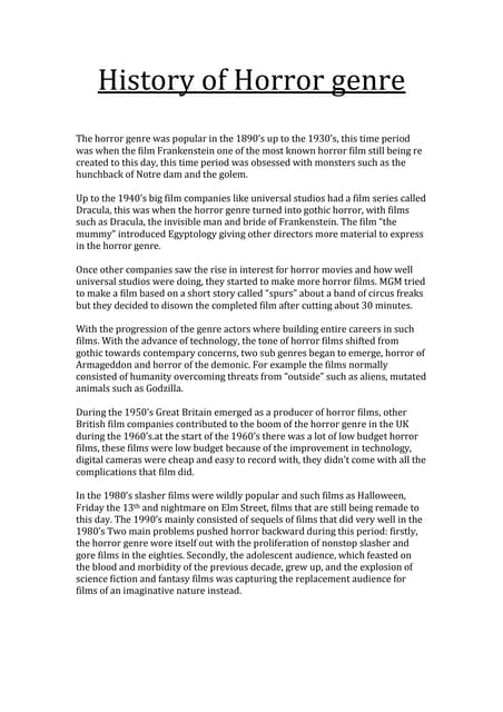 Evolution of sci fi genre | PPTX | Science Fiction | Genres