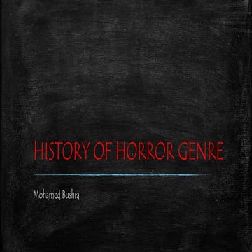 History of Horror Genre | PPT