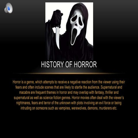 History of horror | PPTX