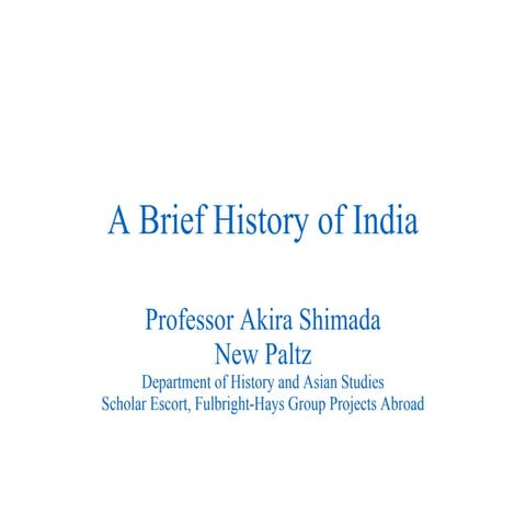 History of India | PPT