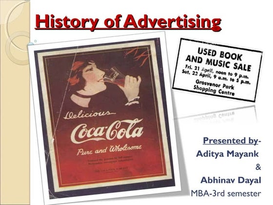 History of advertising | PPT