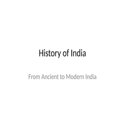 History Of India Presentation Ppt And Its Culturex Pptx