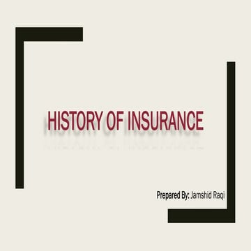 History of insurance | PDF