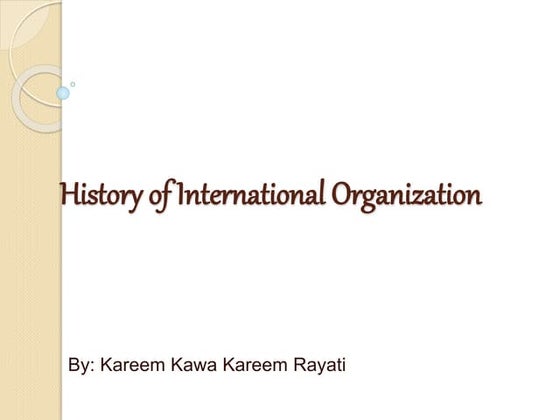 International organization | PPTX