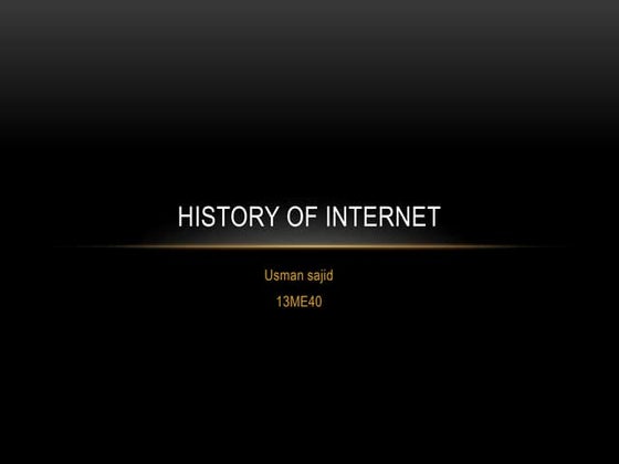 Activity 10 Timeline on the History of the internet | DOCX | Internet ...