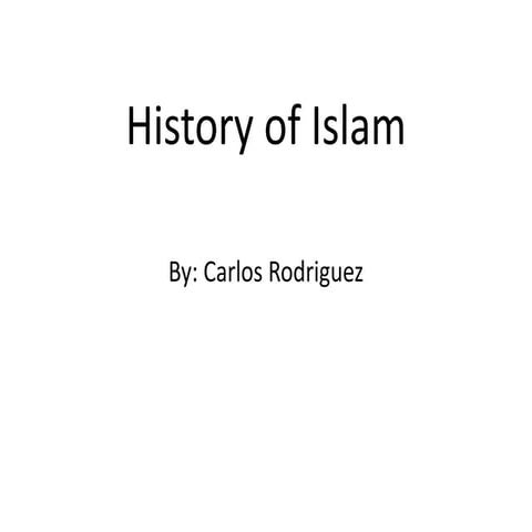 History of Islam | PPTX