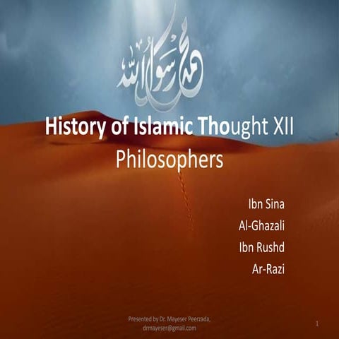History of Islamic Thought XII.pptx