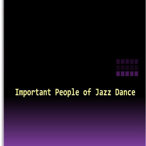 History of jazz dance | PPT