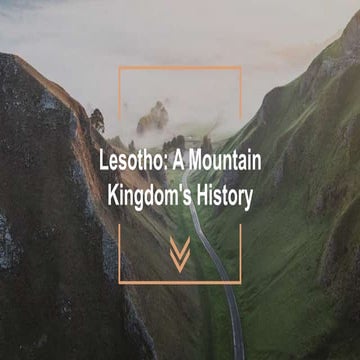 History of Lesotho And Basotho national. | PPTX