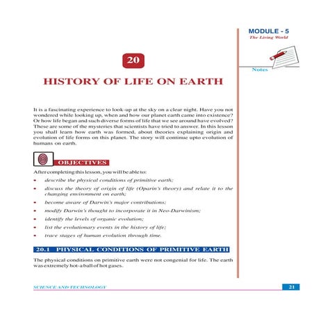 History of life on earth | PDF | Biological Sciences | Science