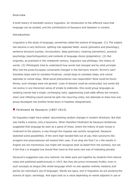 Introduction to Linguistics_The History of Linguistics | PPT