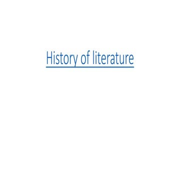 History of literature - Short Note Presentation.pptx