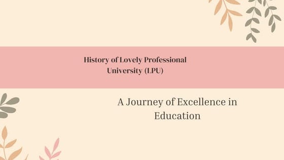 Welcome to Lovely Professional University.pptx