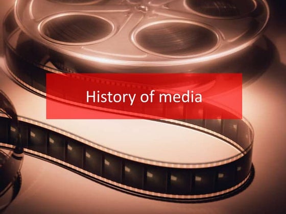 Timeline of media | PPTX