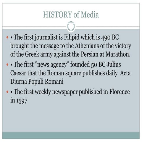 History of Media | PPT