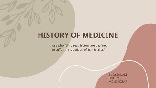 History of medicine of ancient india | PPTX