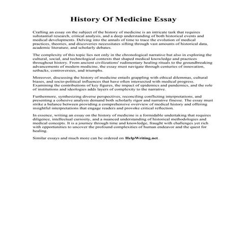 History Of Medicine Essay.pdf