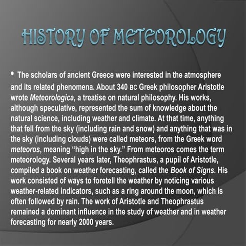 History of meteorology | PPTX