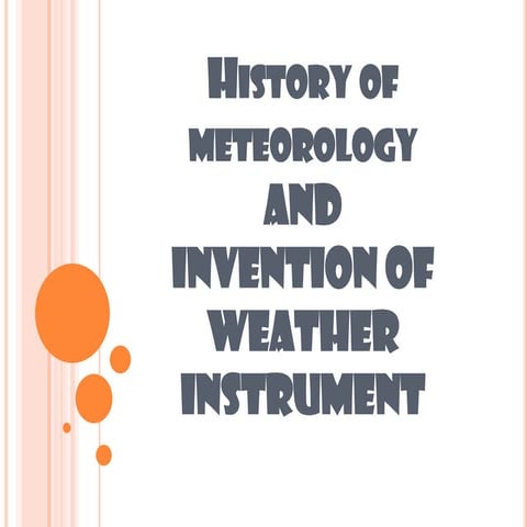History of meteorology | PPTX
