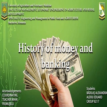 History of money and banking project | PPTX